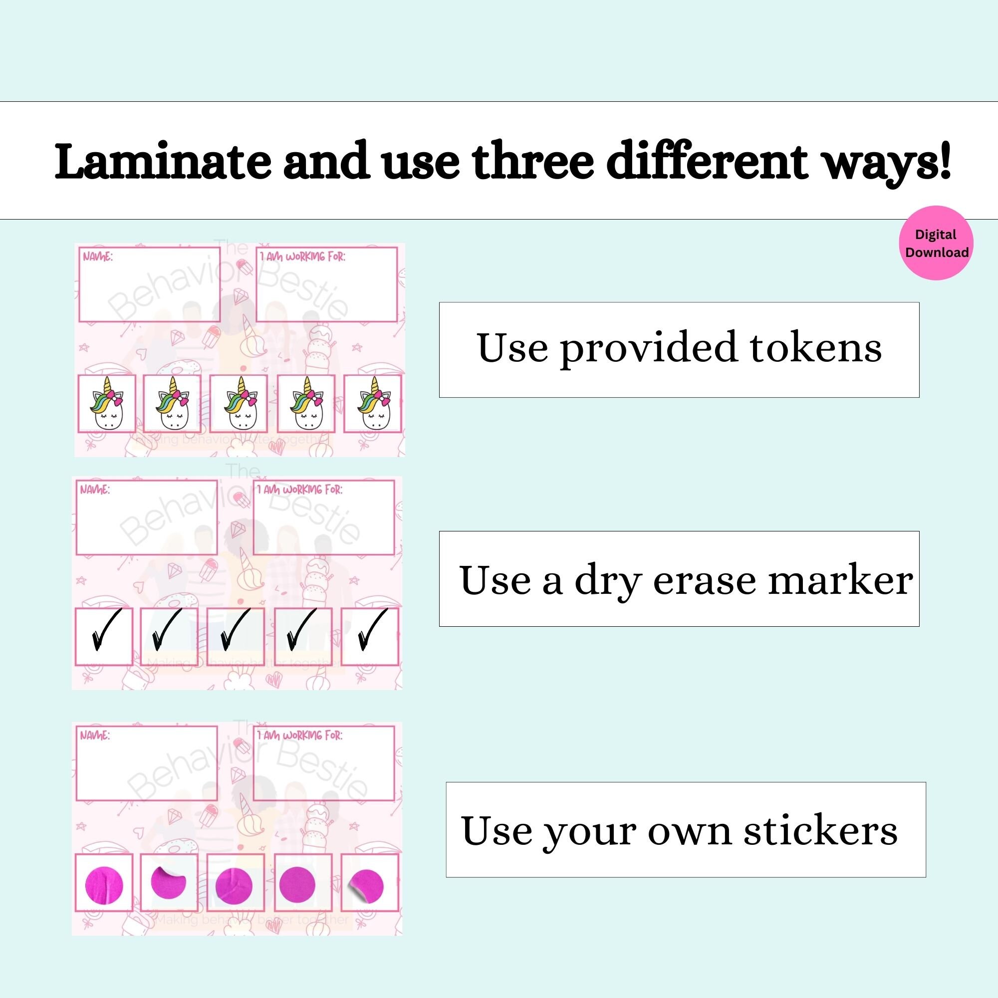 Unicorn Reward Chart, Unicorn Behavior Chart, Printable Reward Chart ...