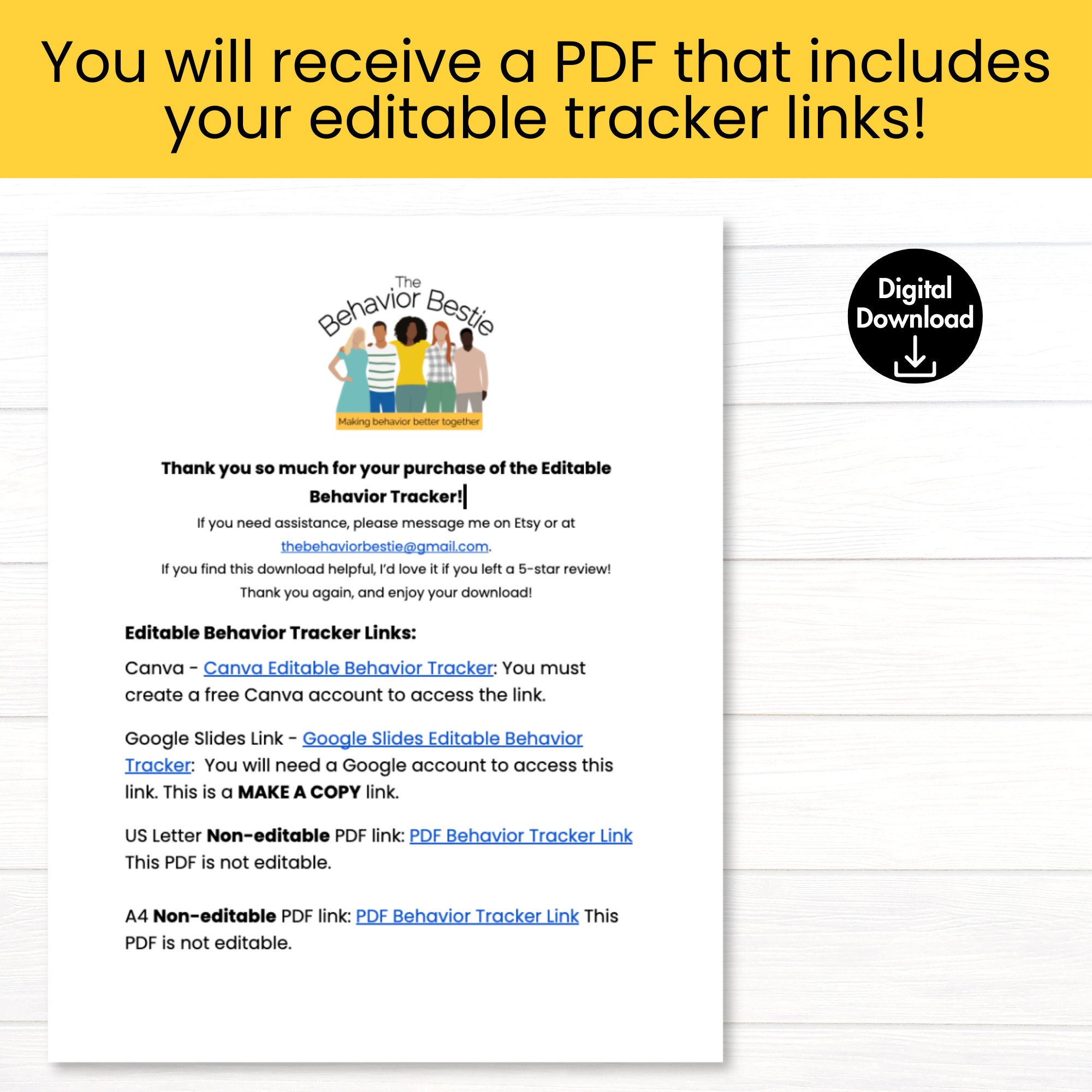 Editable Kids Behavior Chart: Reward Tracker (digital Download) - Etsy