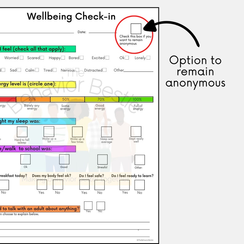 Daily Check-in, Mental Health Check-in for Teens - Etsy