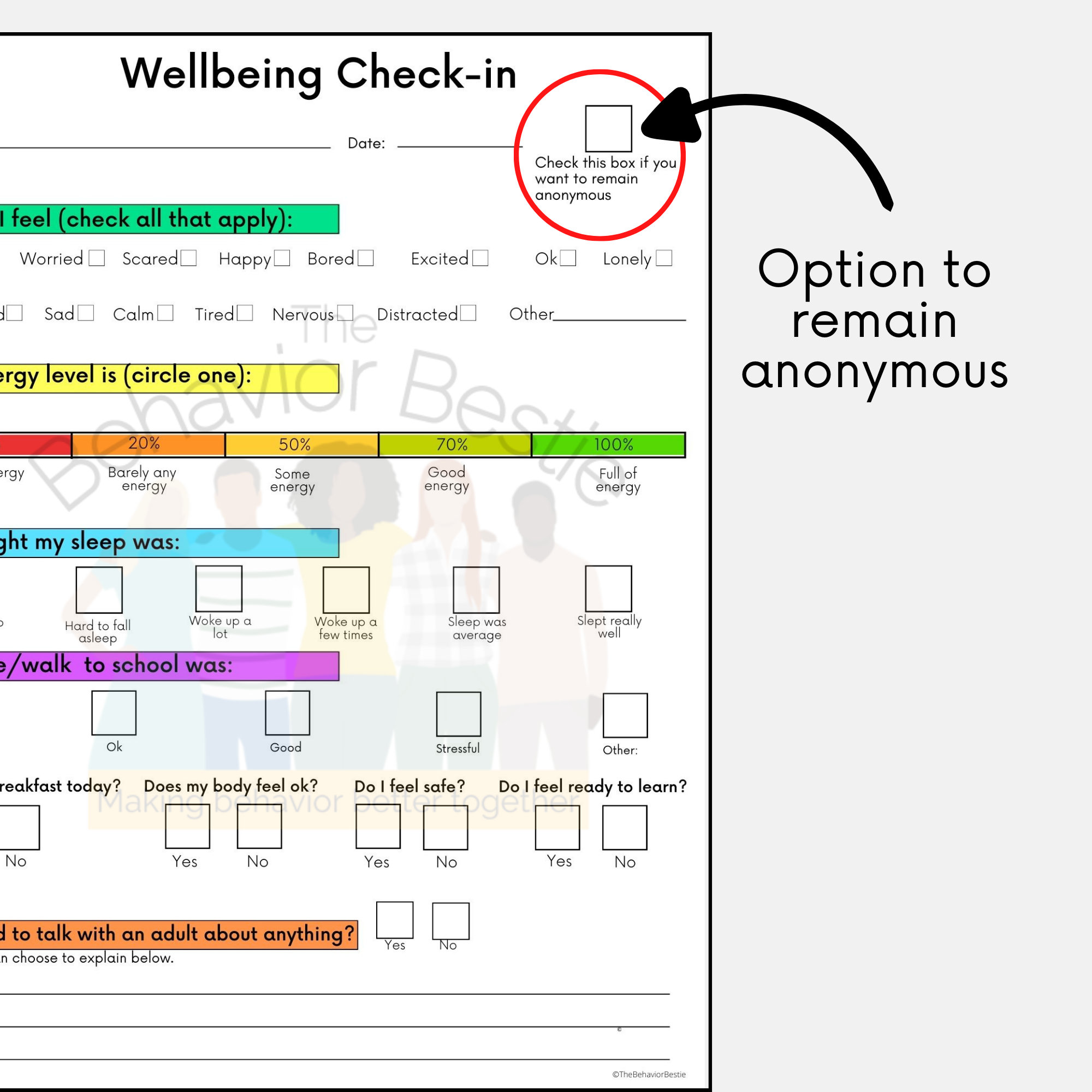 Daily Check-in, Mental Health Check-in for Teens - Etsy