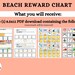 Printable Beach Themed Reward Token Chart Summer Sticker Chart Summer ...
