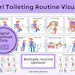 Printable Girl Potty Routine Visual Toileting Routine Bathroom Visual ...