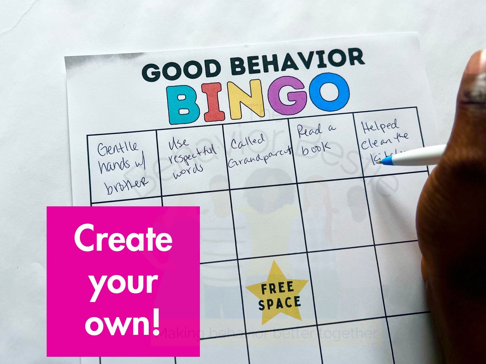Classroom Behavior Bingo Whole Class Reward System Positive ...