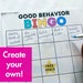 Classroom Behavior Bingo Whole Class Reward System Positive ...