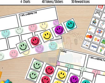 Student Token Board Reward Chart Visual Aid Incentive Chart Positive ...