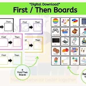 First Then Board: Visual Schedule With Activity Icons (PDF Download) - Etsy