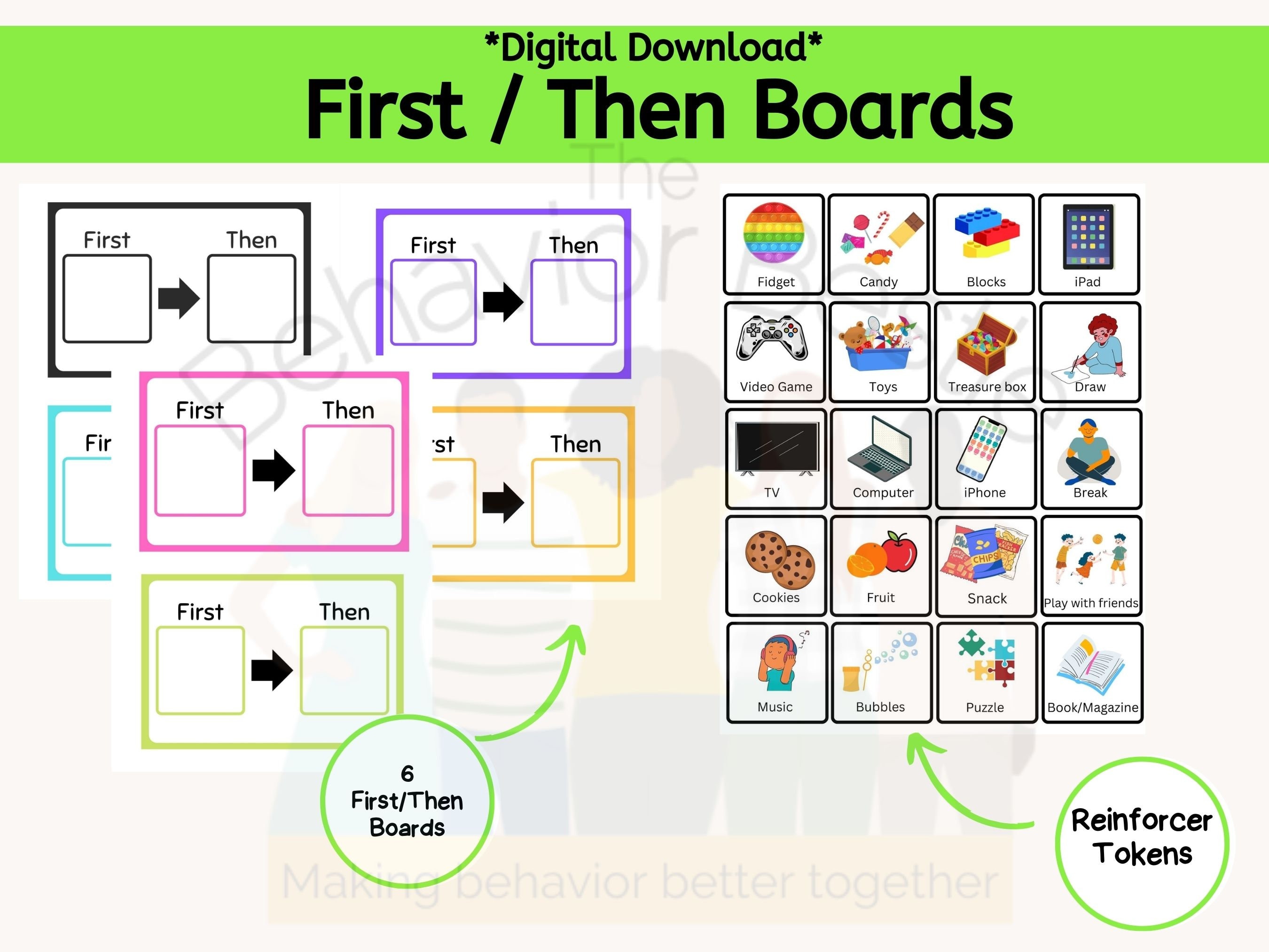First Then Board Visual Schedule Visual Support Behavior - Etsy Australia First Then Board Visual Schedule Visual Support Behavior - Etsy Australia