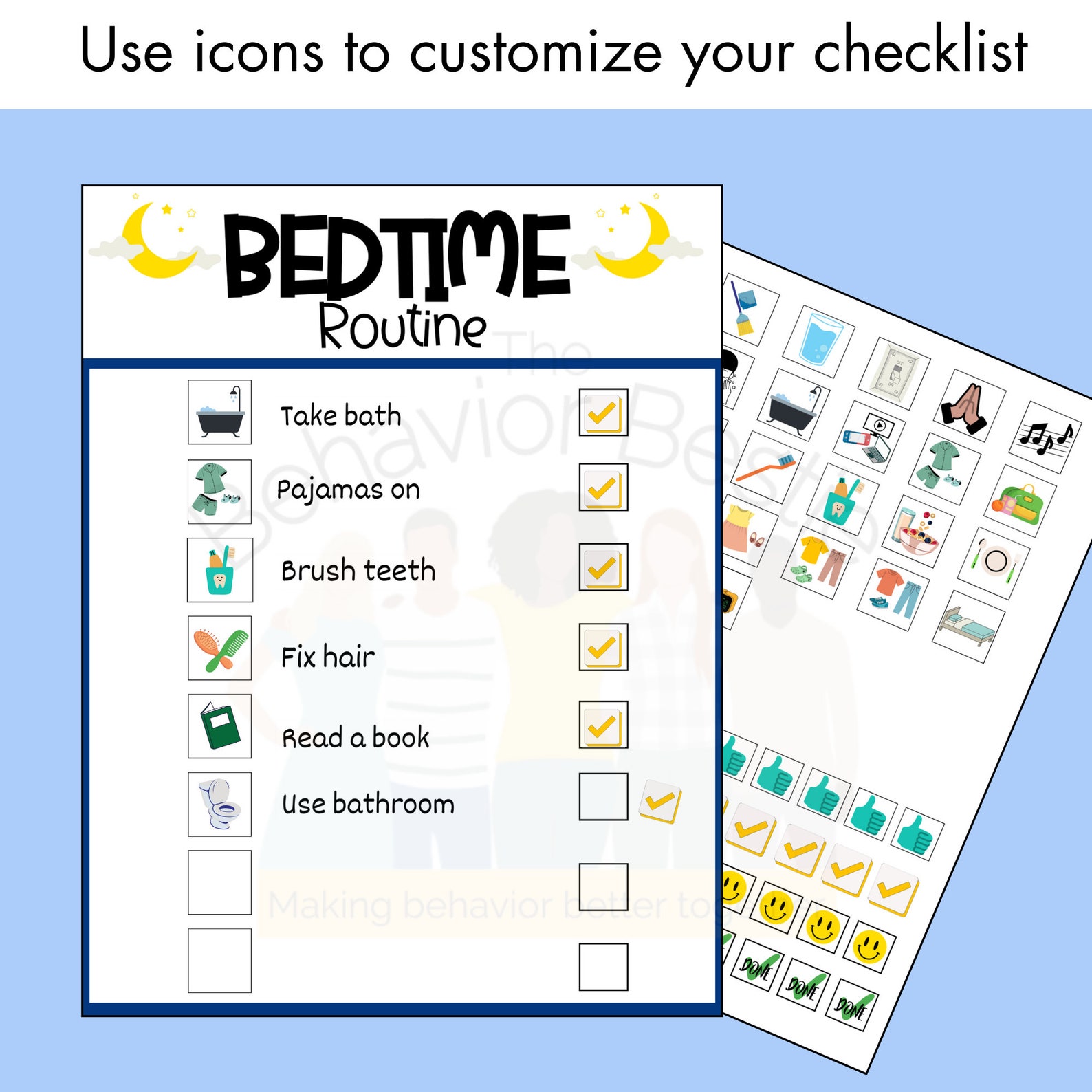 Editable Kids Morning & Night Routine Checklist (digital Download) - Etsy