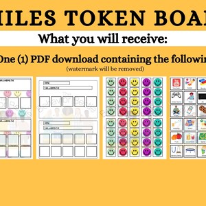 Printable Smiley Face Token Board: Student Reward Chart (PDF) - Etsy