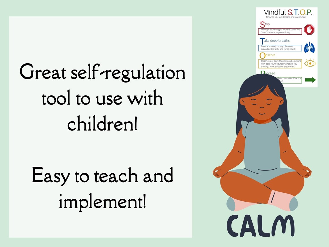 STOP Mindfulness Technique - Etsy