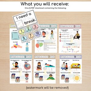 Classroom Break Cards: Calm Down Corner Visuals (digital Download) - Etsy
