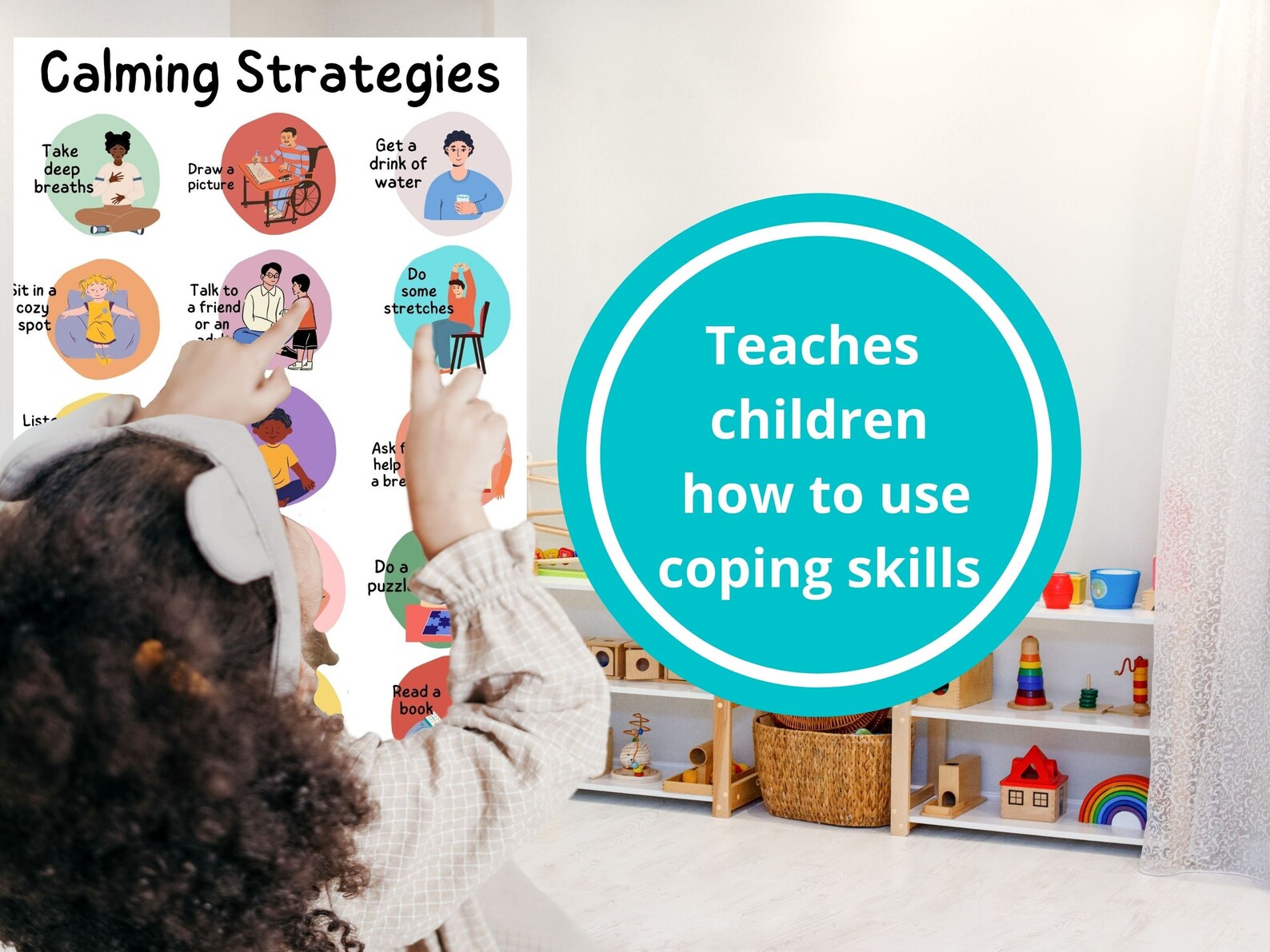 Calming Strategies Poster Coping Techniques Self Soothing Skills Teach ...