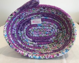 Purple Rope Basket | Etsy