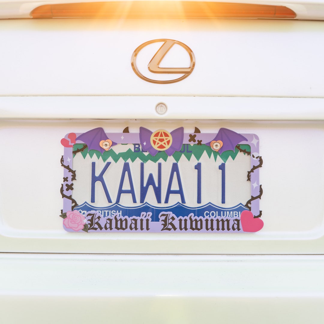 Dark Magical Girl License Plate Frame - Etsy