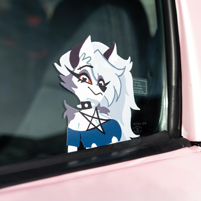 Loona Hellhound Demon Peeking Sticker - Etsy