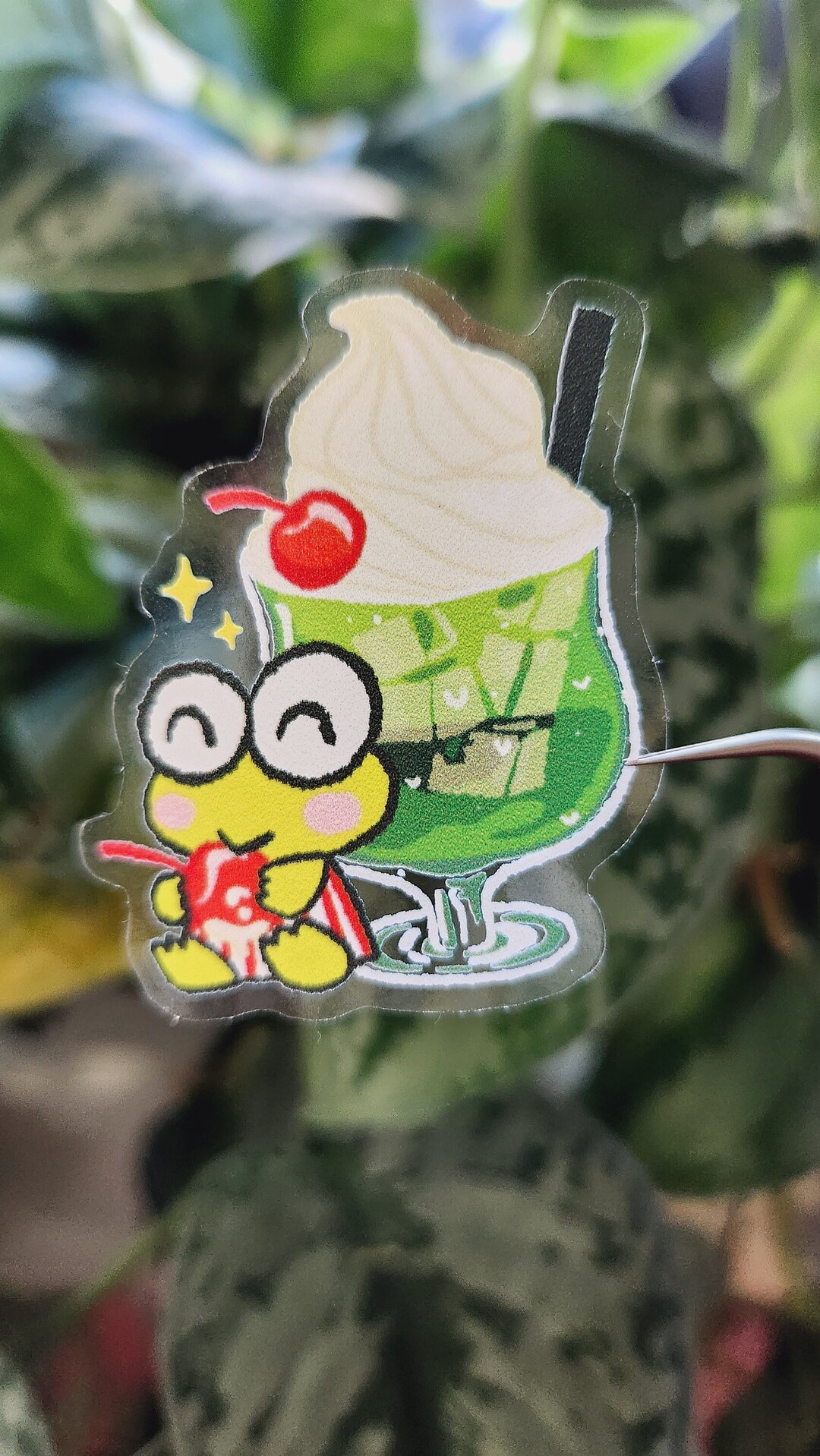 Melon Soda Kero Frog Transparent Vinyl Sticker - Etsy