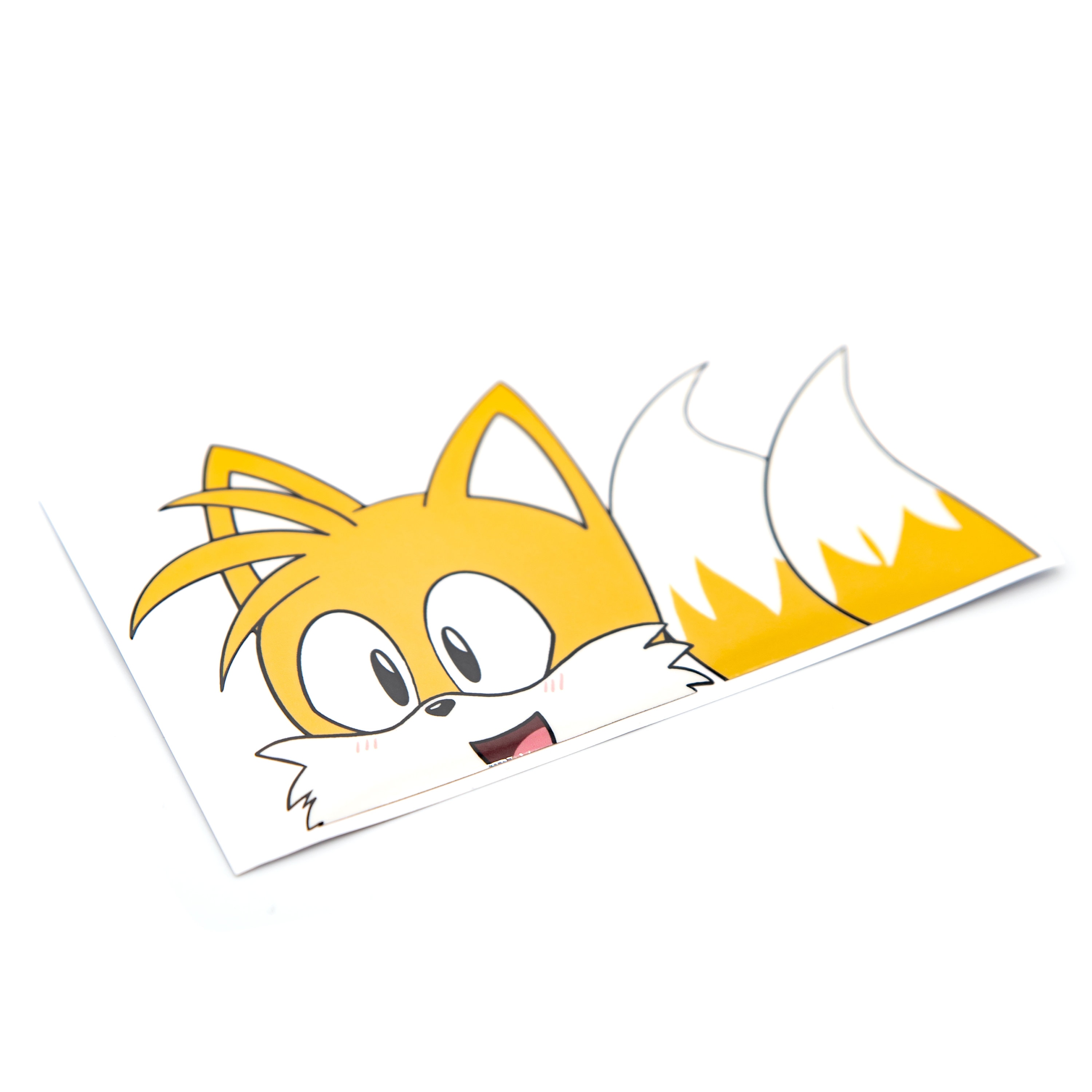 Two Tailed Fox Miles Prower Peeking Sticker - Etsy