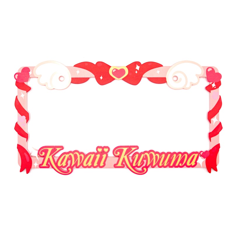 Light Magical Girl License Plate Frame - Etsy