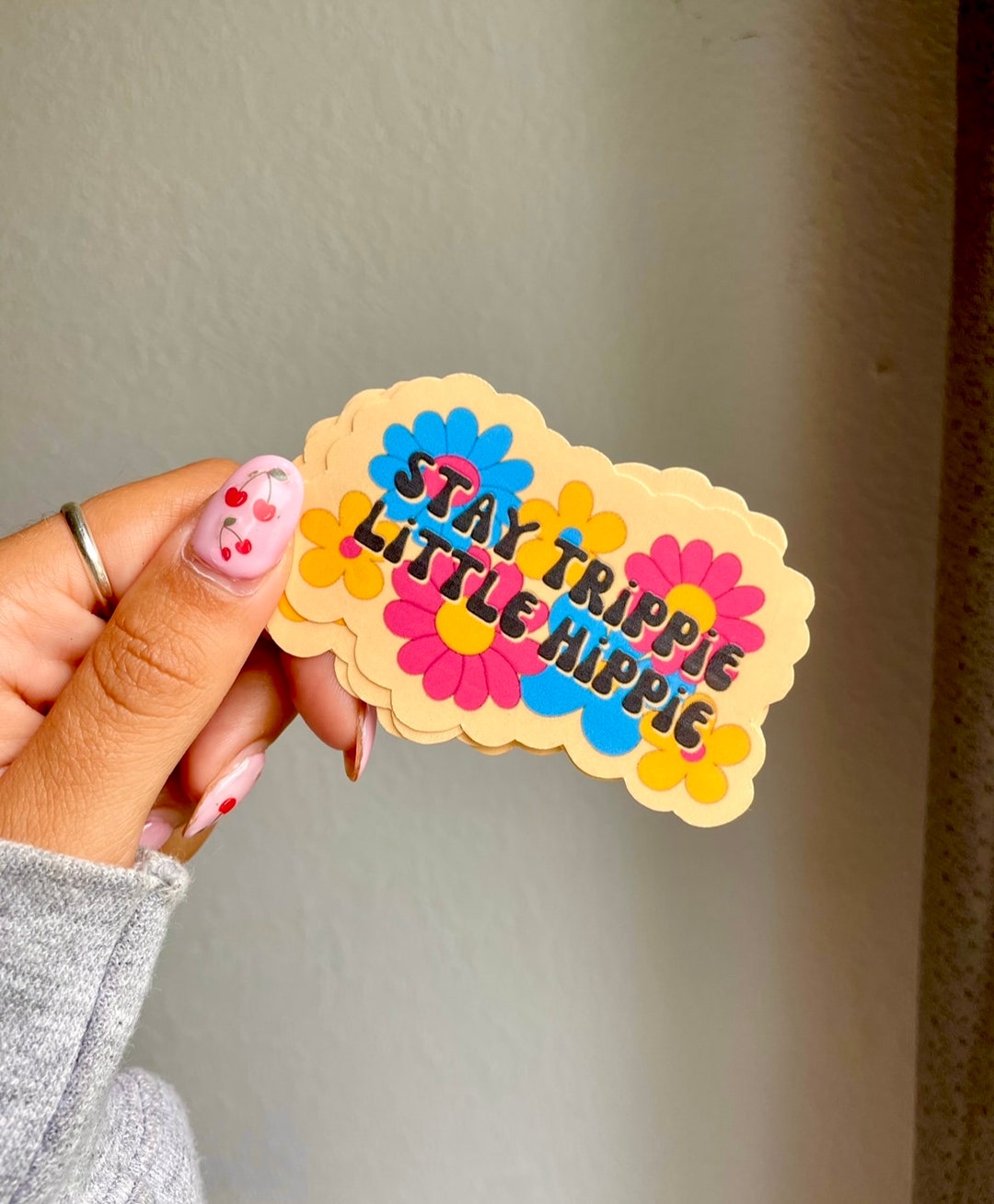 Retro Hippie Sticker - Etsy