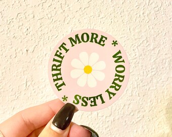 Thanks Its Thrifted Sticker Vintage Sticker Sustainable Clothing ...
