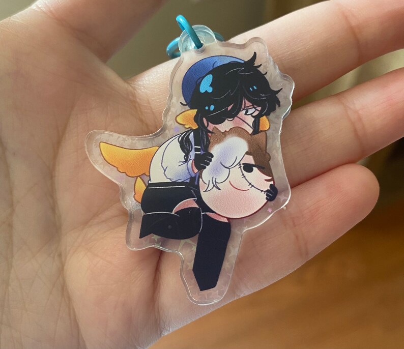 Revivedbur and Quackity // TNTDUO // Dream SMP Inspired Holographic Keychains - Etsy Canada