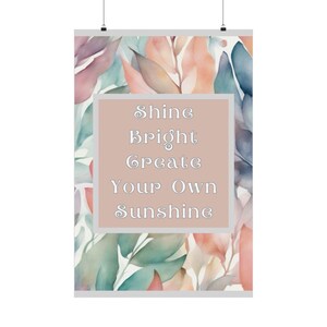 Motivational Wall Art Set Inspirational Quotes Posters Available in ...