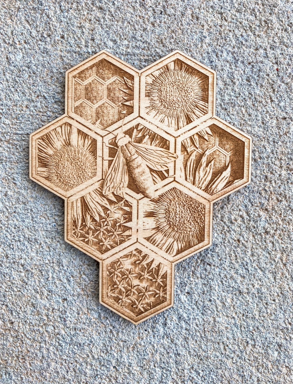 Honeycomb Tessellation Plaque - Etsy