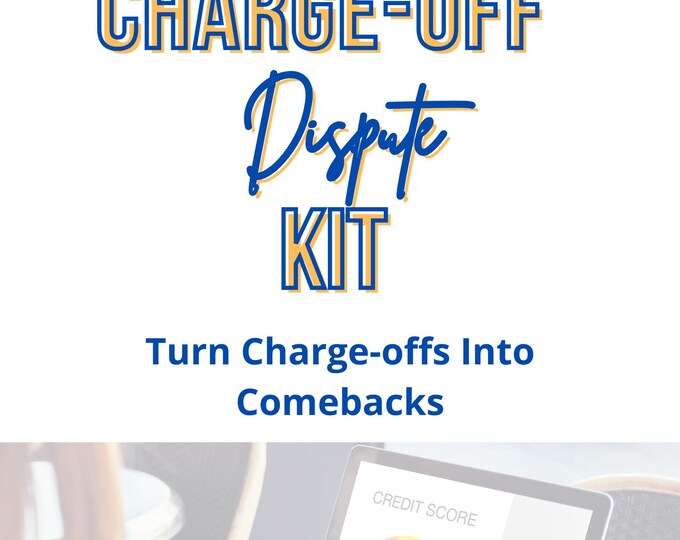 Charge-off Dispute Kit | 20+ Credit Repair Letters I Step-by-step ...