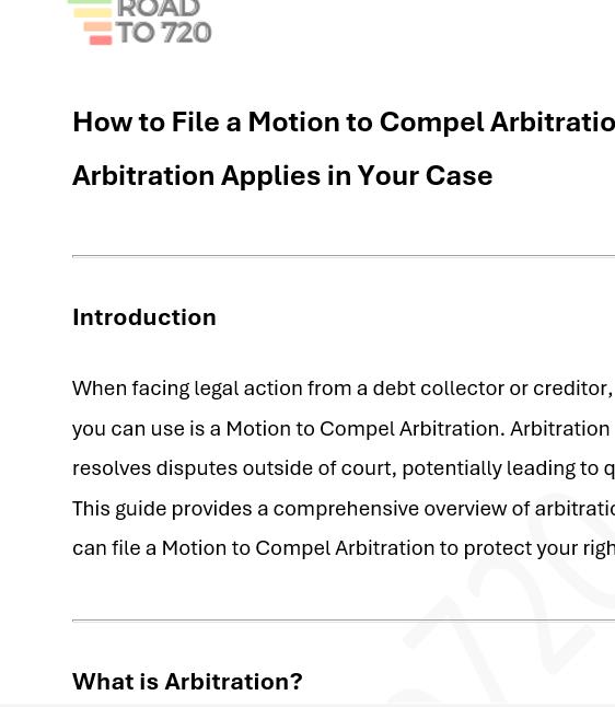 Motion to Compel Arbitration Template Attorney-drafted Fillable Word ...