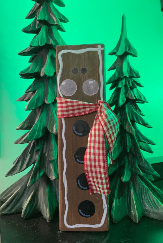 Wooden Gingerbread Man - Etsy