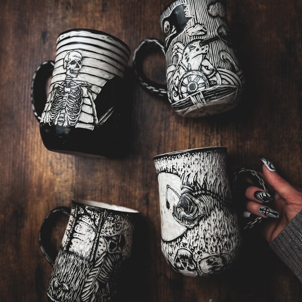 Sgraffito Pottery - Etsy