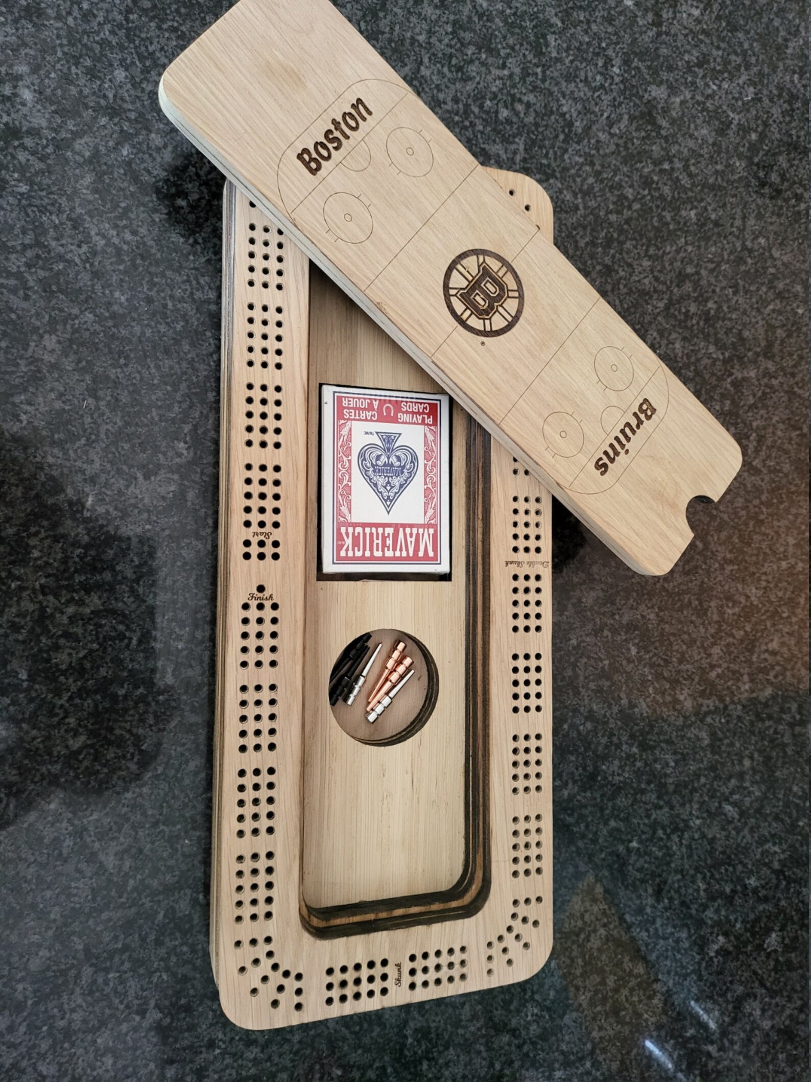 Rectangular Cribbage Board - Etsy