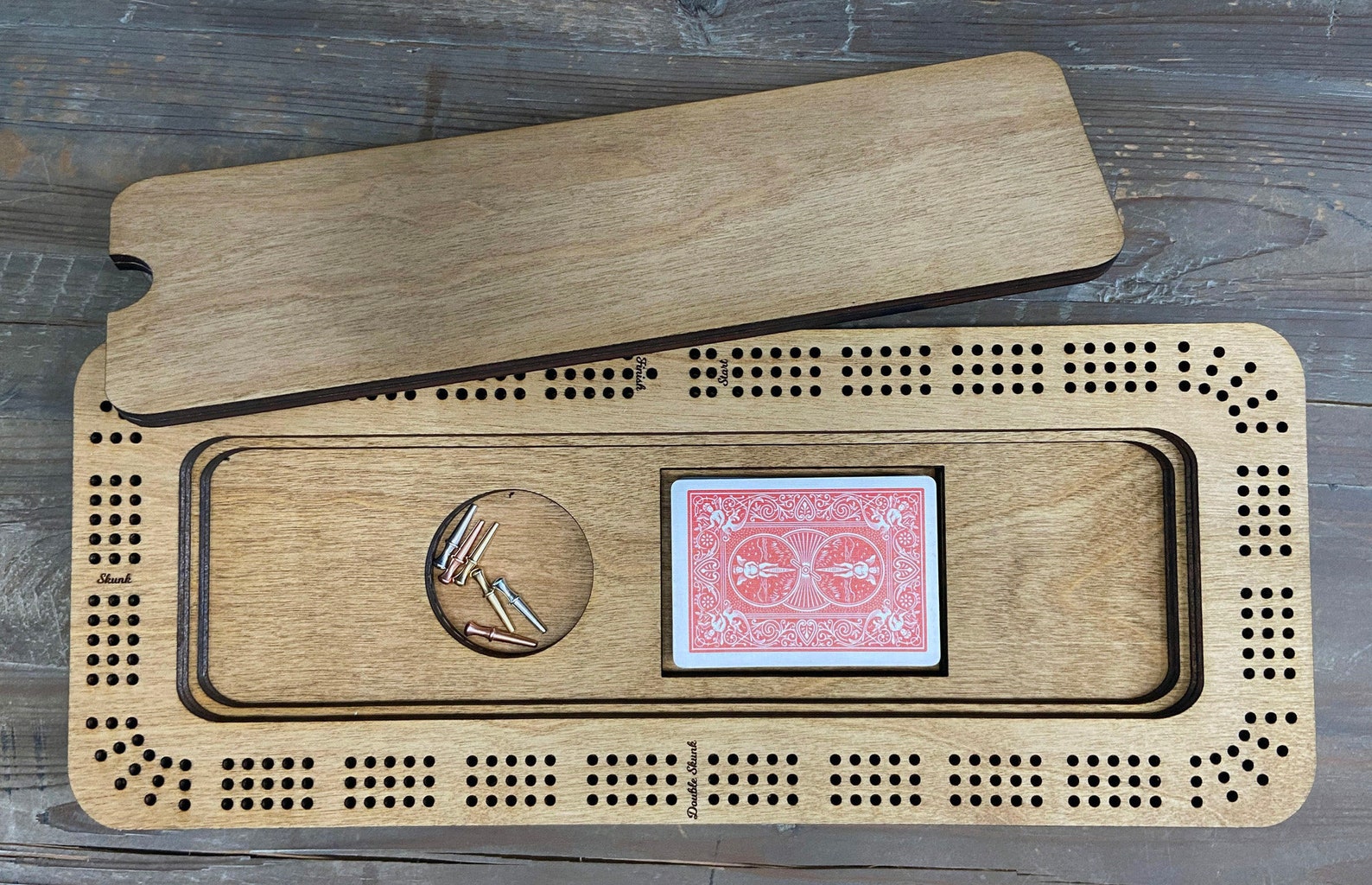 Rectangular Cribbage Board - Etsy