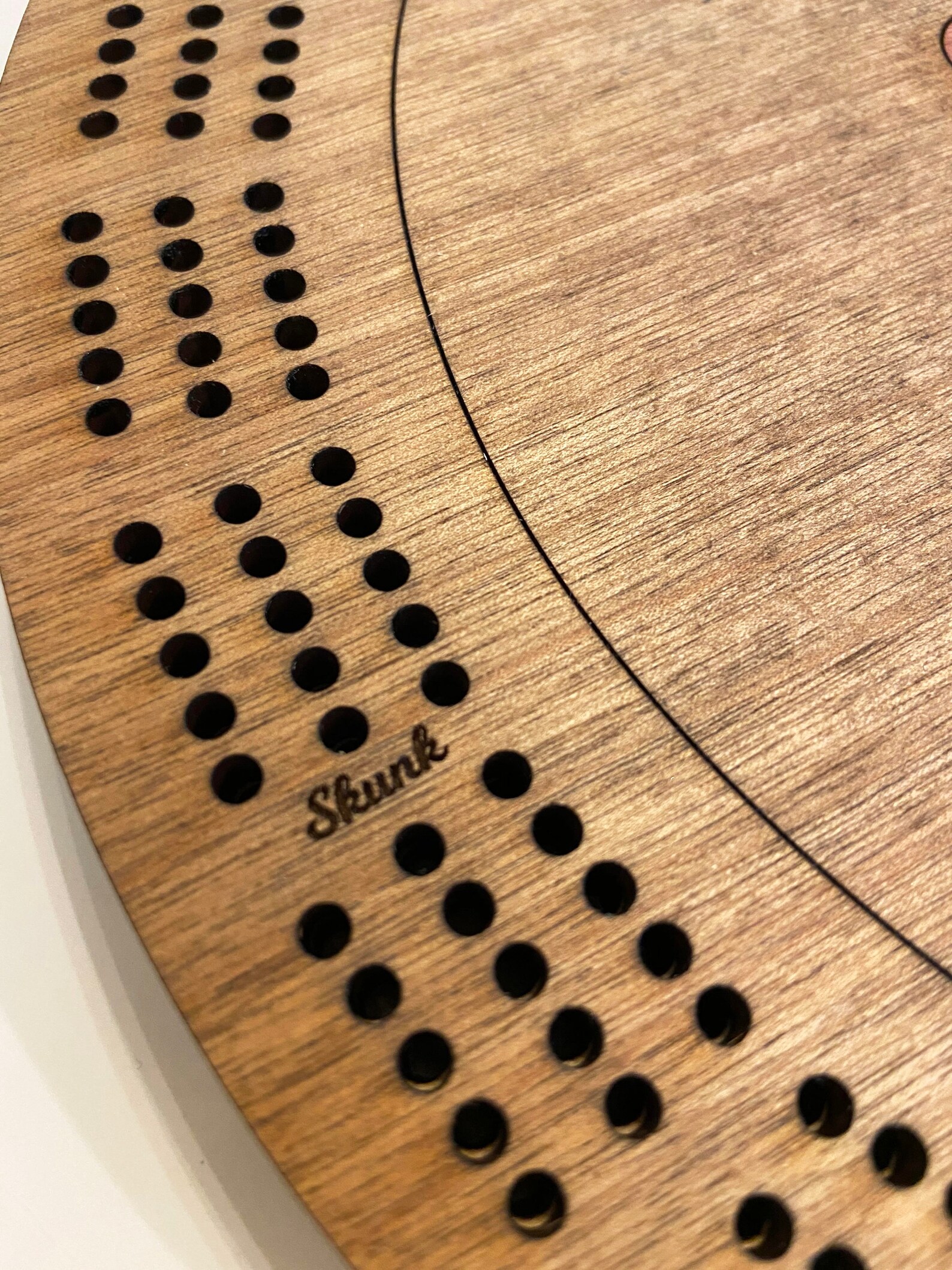 Round Three Track Cribbage Board - Etsy