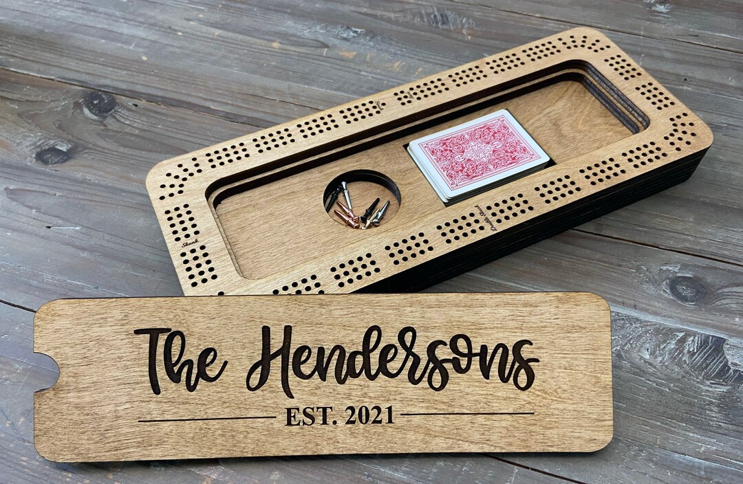 Rectangular Cribbage Board - Etsy