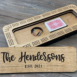 Rectangular Cribbage Board - Etsy