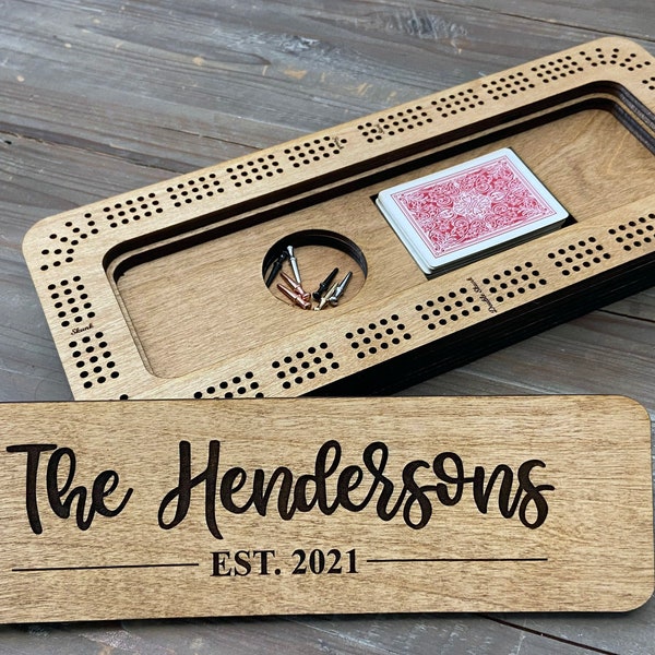 Cribbage Board Table - Etsy