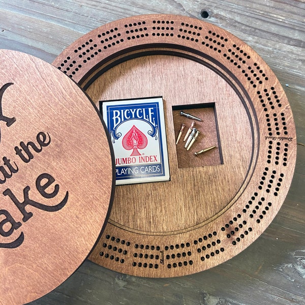 Round Cribbage Board - Etsy