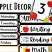 Printable Apple Classroom Decor With Apple Numbers, Days of the Week ...