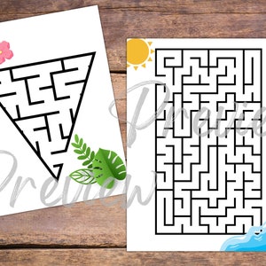 Hawaiian Luau Game With Colorful Hawaii Themed Images for a Hawaiian ...