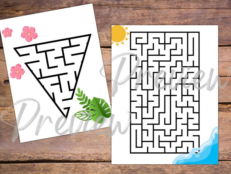 Hawaiian Luau Game With Colorful Hawaii Themed Images for a Hawaiian ...