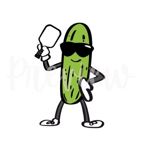 Pickle Art With a Peace Sign, Pickleball Paddle and Santa Hat for Fun ...