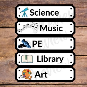 Classroom Schedule Cards Template Editable on Canva Daily Schedule With ...