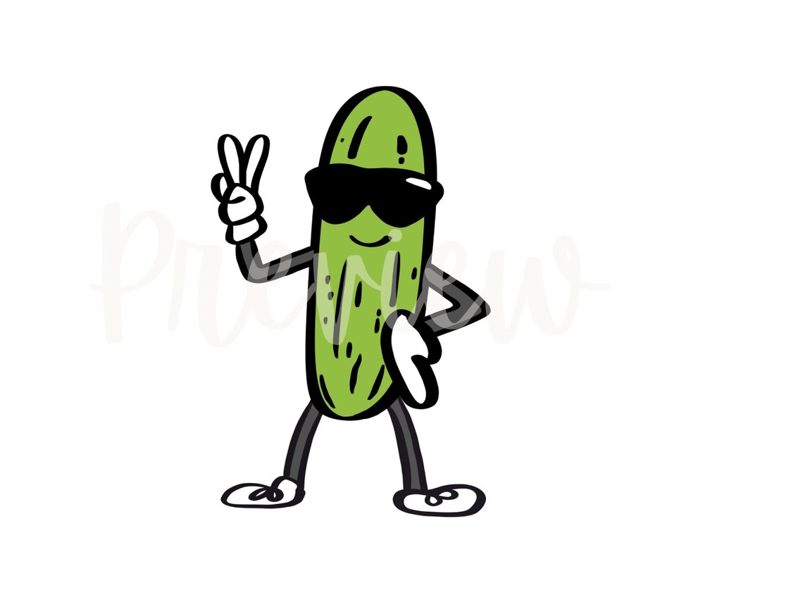 Pickle Art With a Peace Sign, Pickleball Paddle and Santa Hat for Fun ...