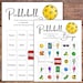 2 Sets of Printable Pickleball Bingo Game Bundle With Colorful Pickle ...