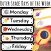 Outer Space Classroom Decor With Days of the Week Daily Schedule ...