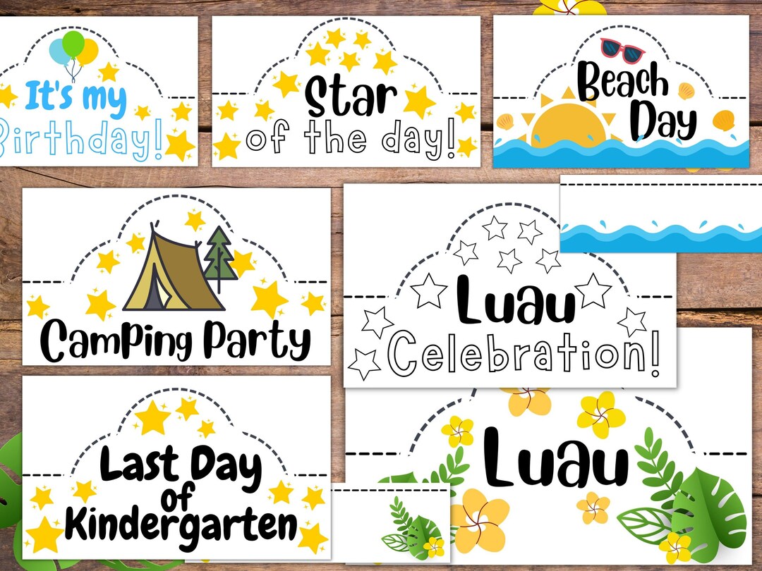 Mega Bundle of School Crowns It's My Birthday First and Last Day of ...