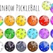 Pickleball Balls Clip Art PNG and SVG Files for Commercial Use in a ...