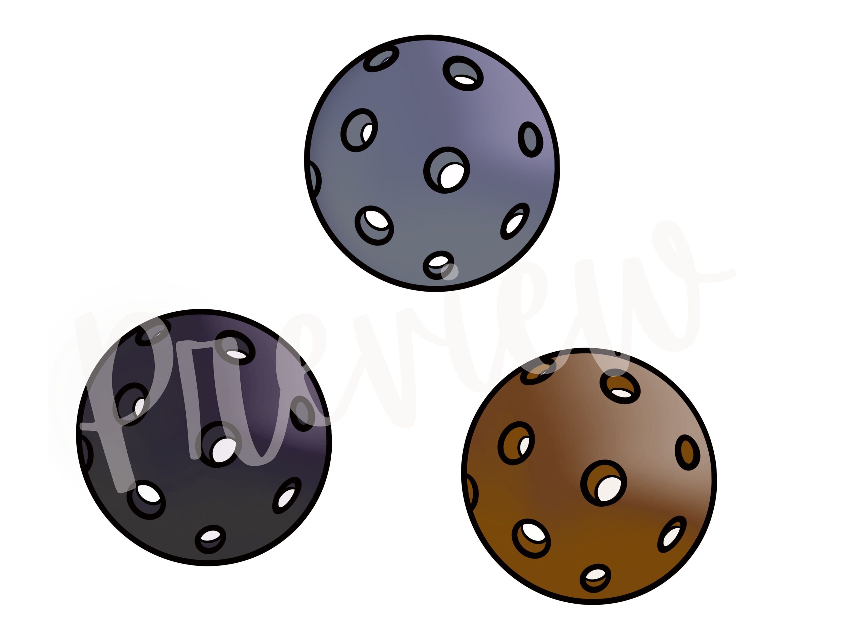 Pickleball Clip Art PNG and SVG Files for Commercial Use in a Greater ...