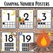 Camping Numbers With Ten Frames for Classroom Decor With Camp Number ...